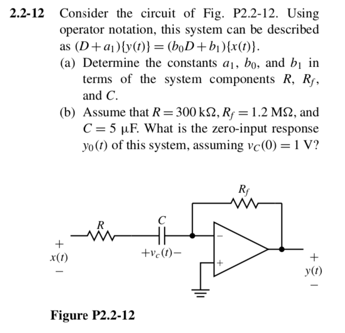 Solved 2 Consider the circuit of Fig. P2.2-12. Using | Chegg.com