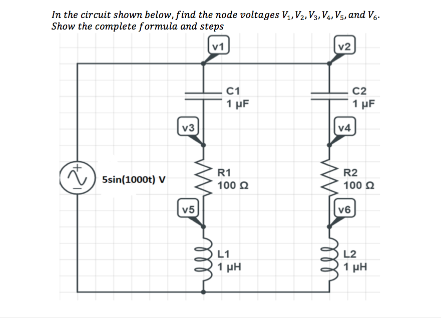 Solved In the circuit shown below, find the node voltages | Chegg.com