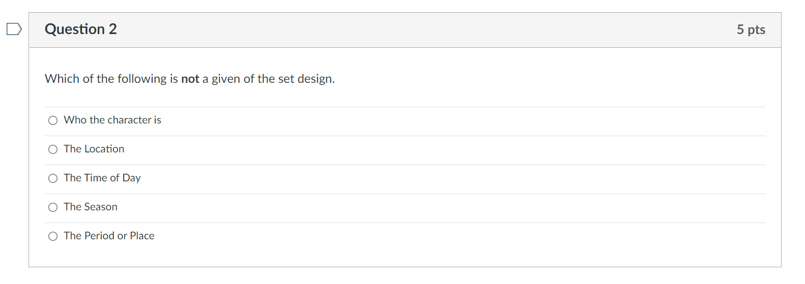 Solved Question 2 5 pts Which of the following is not a | Chegg.com