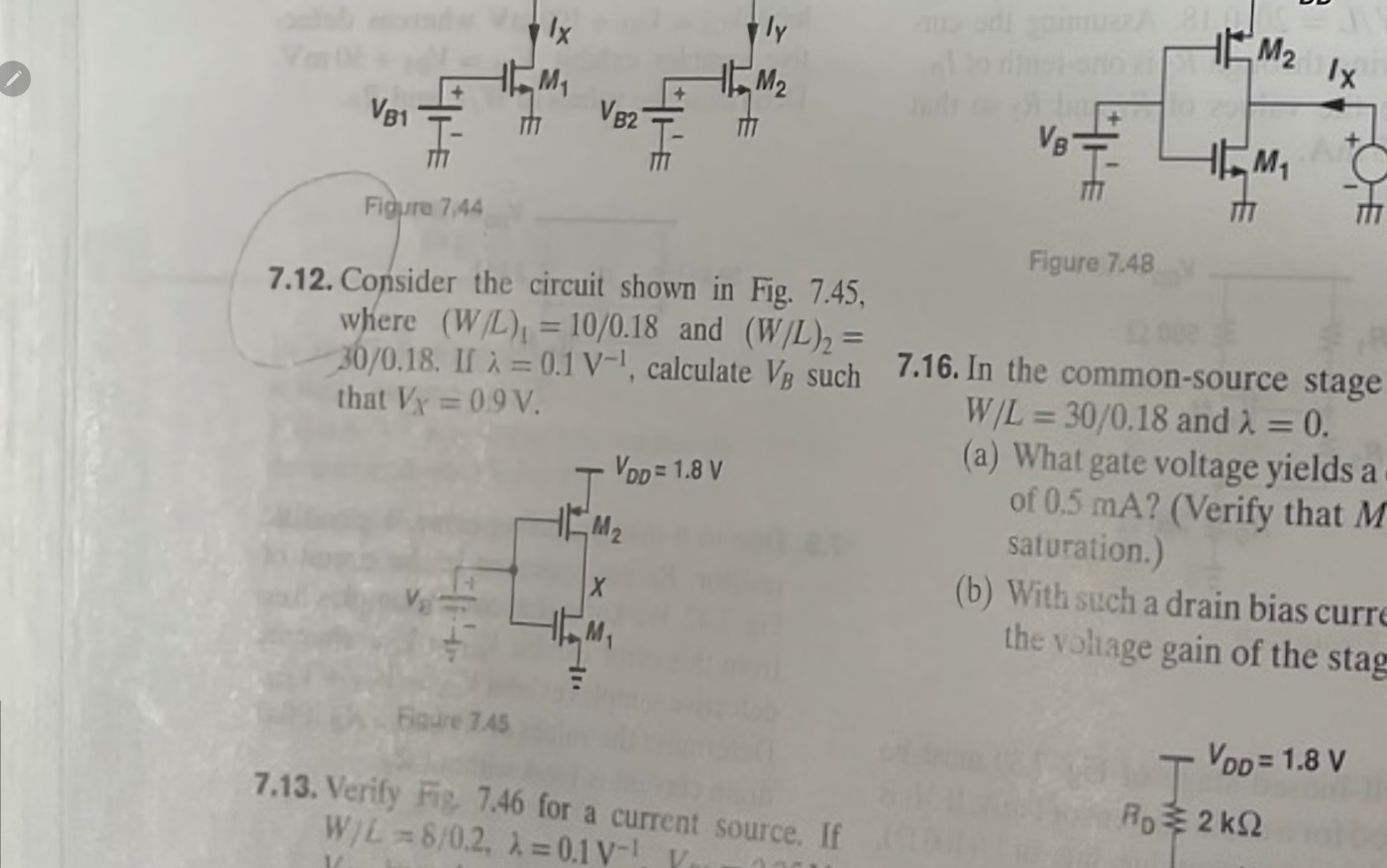 Solved 7.12. Consider the circuit shown in Fig. 7.45 , where | Chegg.com