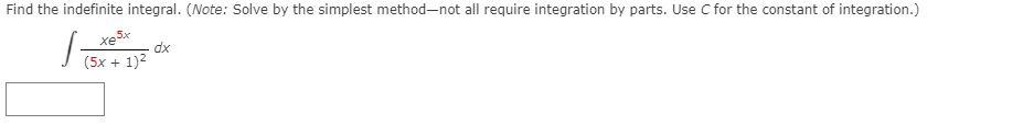 Solved Find the indefinite integral. (Note: Solve by the | Chegg.com