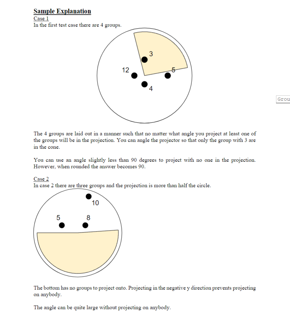 Solved Sample Explanation Case 1 In the first test case | Chegg.com