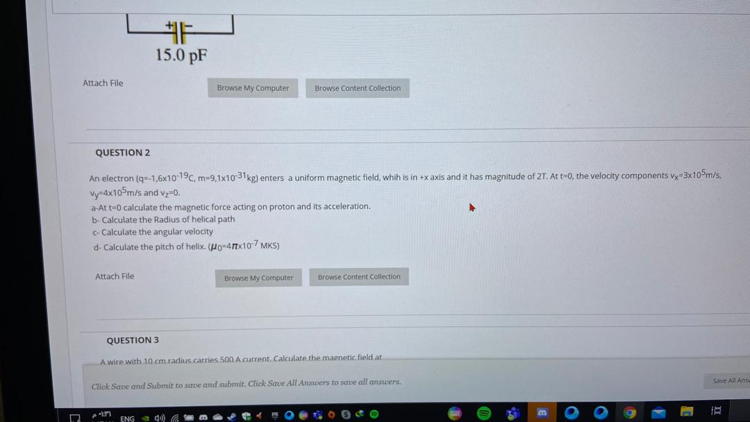 Solved 15.0 pF Attach File Browse My Computer Browse Content | Chegg.com