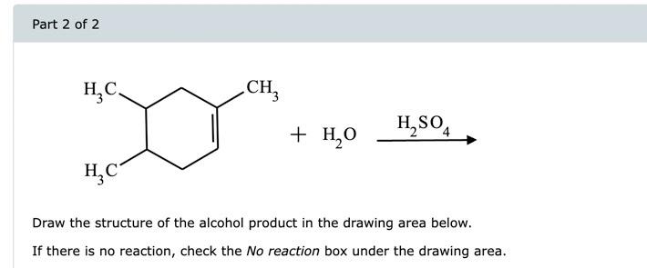Solved Draw the product formed in each reaction below. Part | Chegg.com