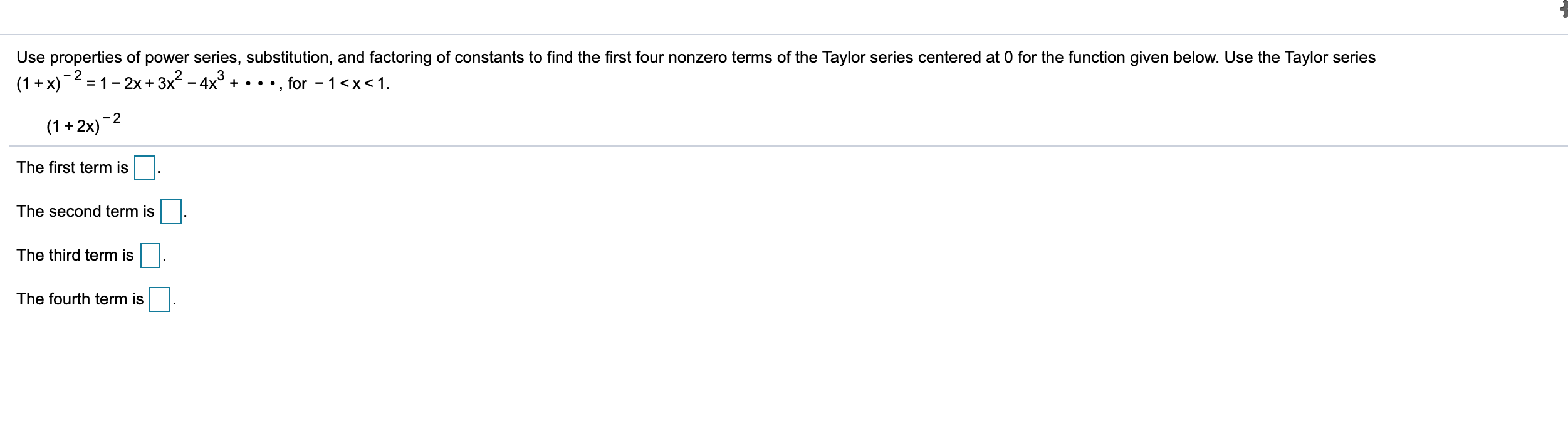 Solved Use properties of power series, substitution, and | Chegg.com