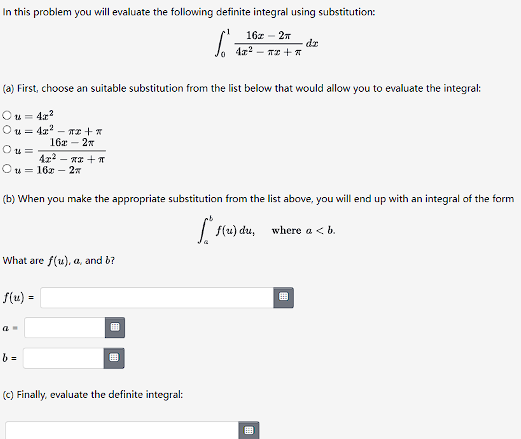 Solved In this problem you will evaluate the following | Chegg.com