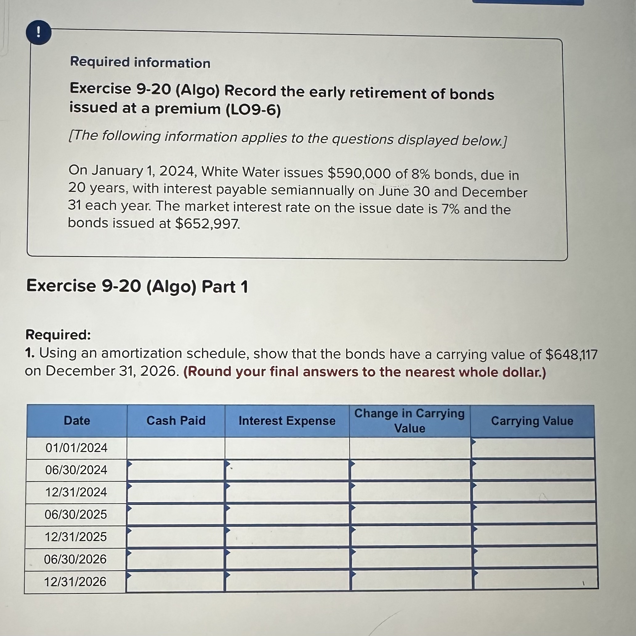 Solved Required information Exercise 9-20 (Algo) Record the | Chegg.com