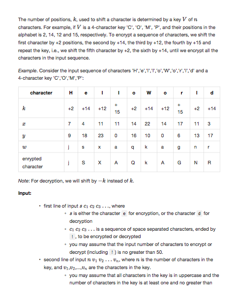 Solved Problem 3: Shift Cipher Write a C++ program which | Chegg.com