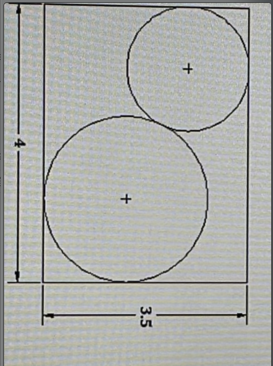Solved Find the radius of the big circle. | Chegg.com
