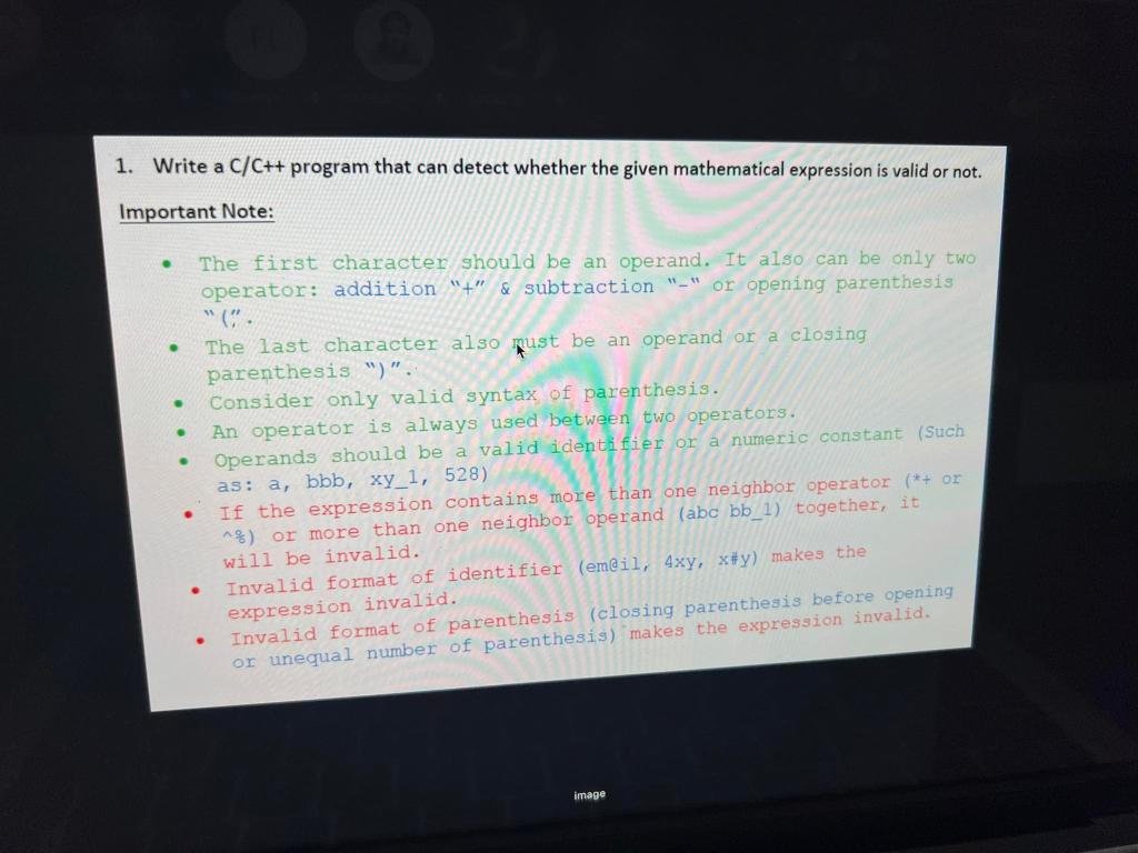 Solved 1. Write a C/C++ program that can detect whether the | Chegg.com