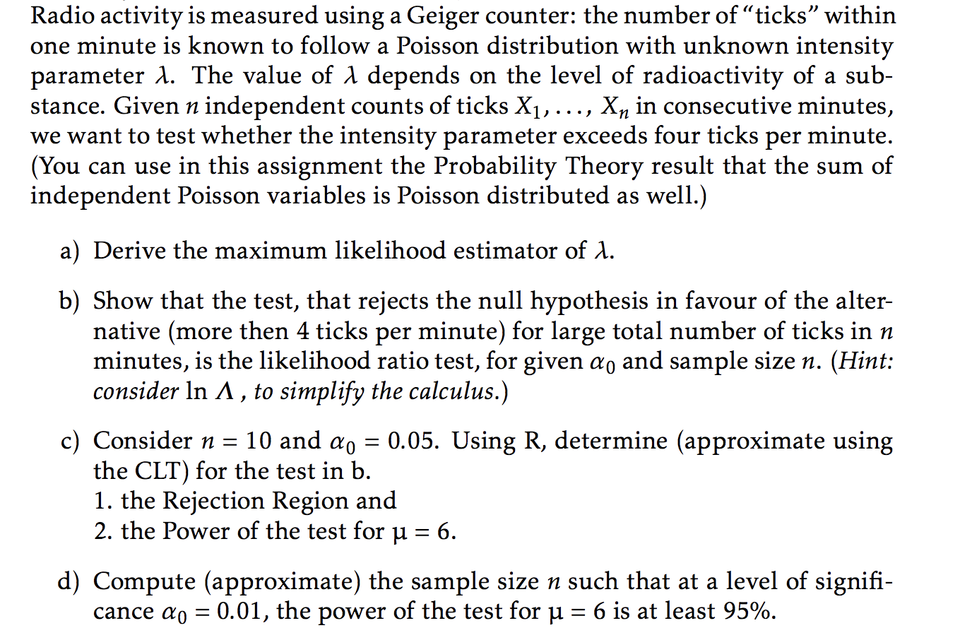 Radio activity is measured using a Geiger counter: | Chegg.com