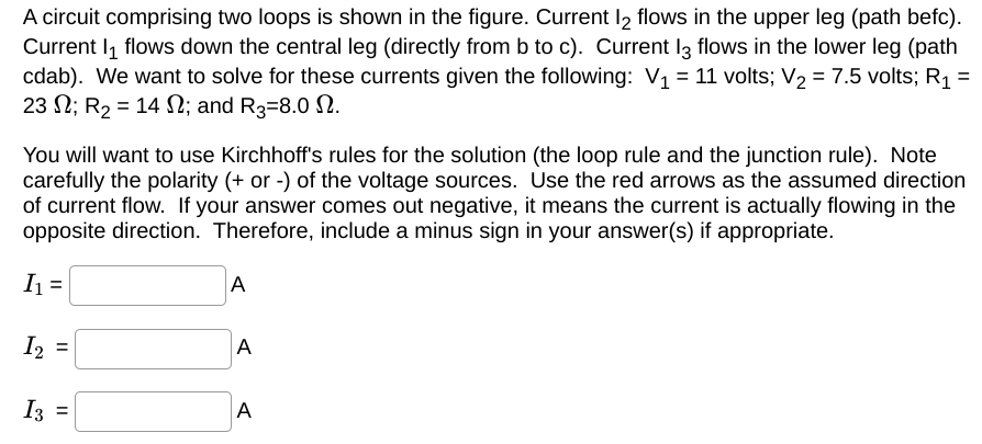 A circuit comprising two loops is shown in the | Chegg.com