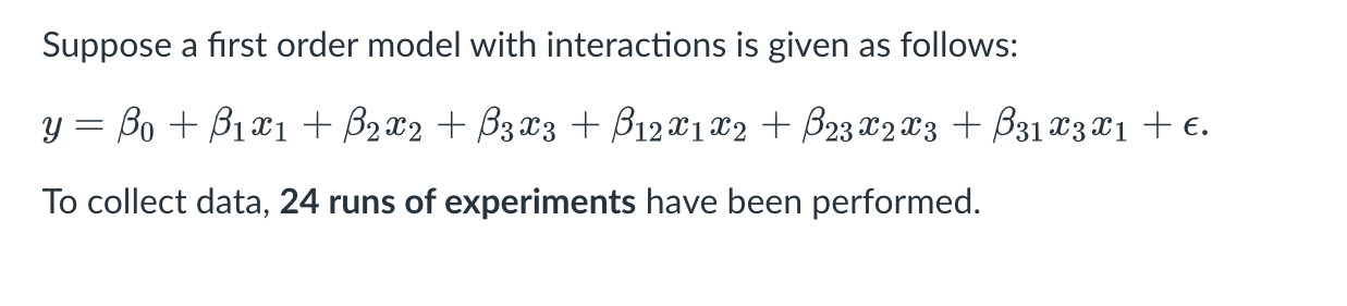 Solved To estimate the unknown parameters of β 's, the least | Chegg.com