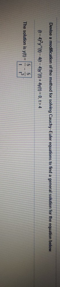Solved Devise a modification of the method for solving | Chegg.com