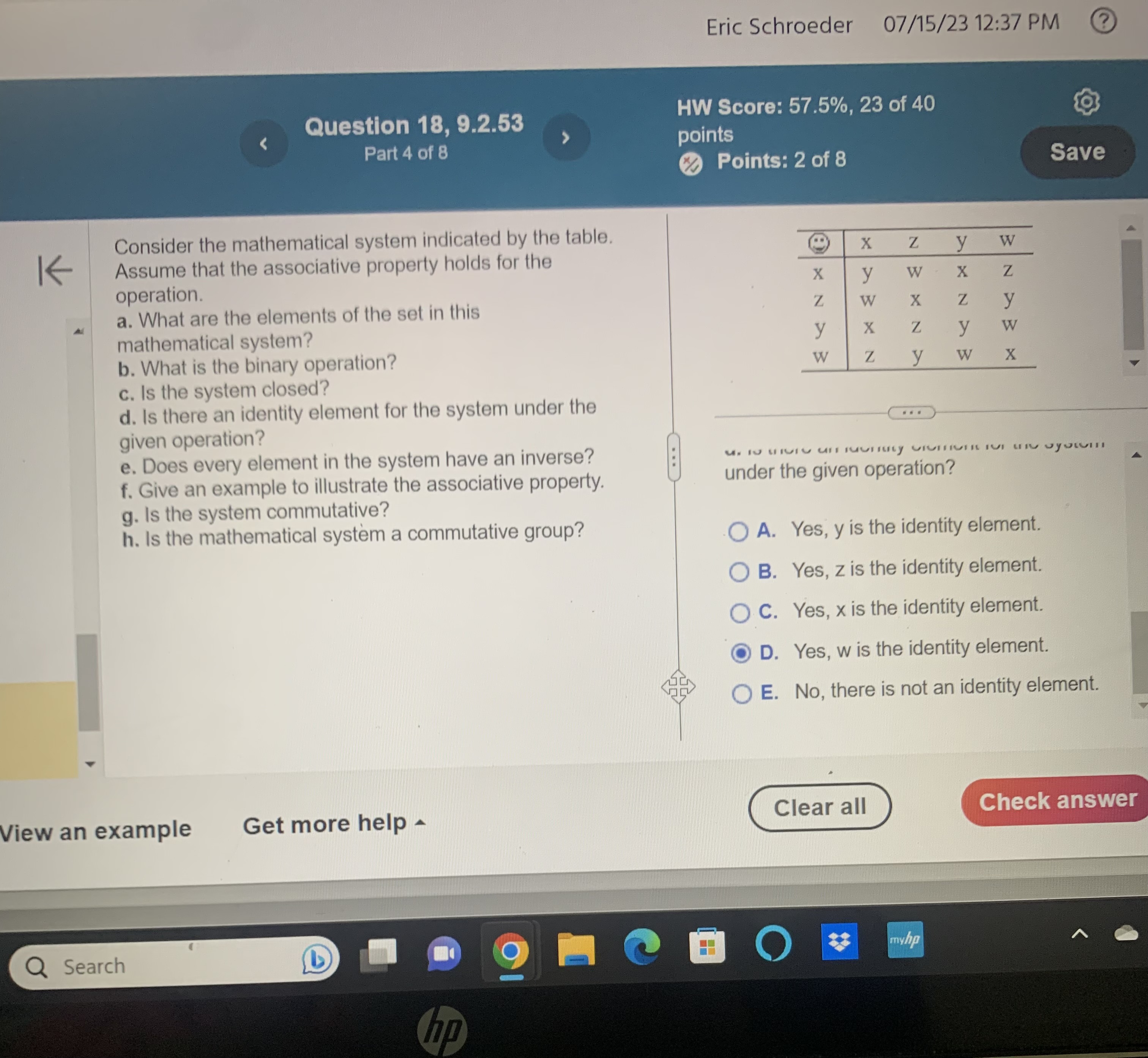Solved Consider the mathematical system indicated by the | Chegg.com