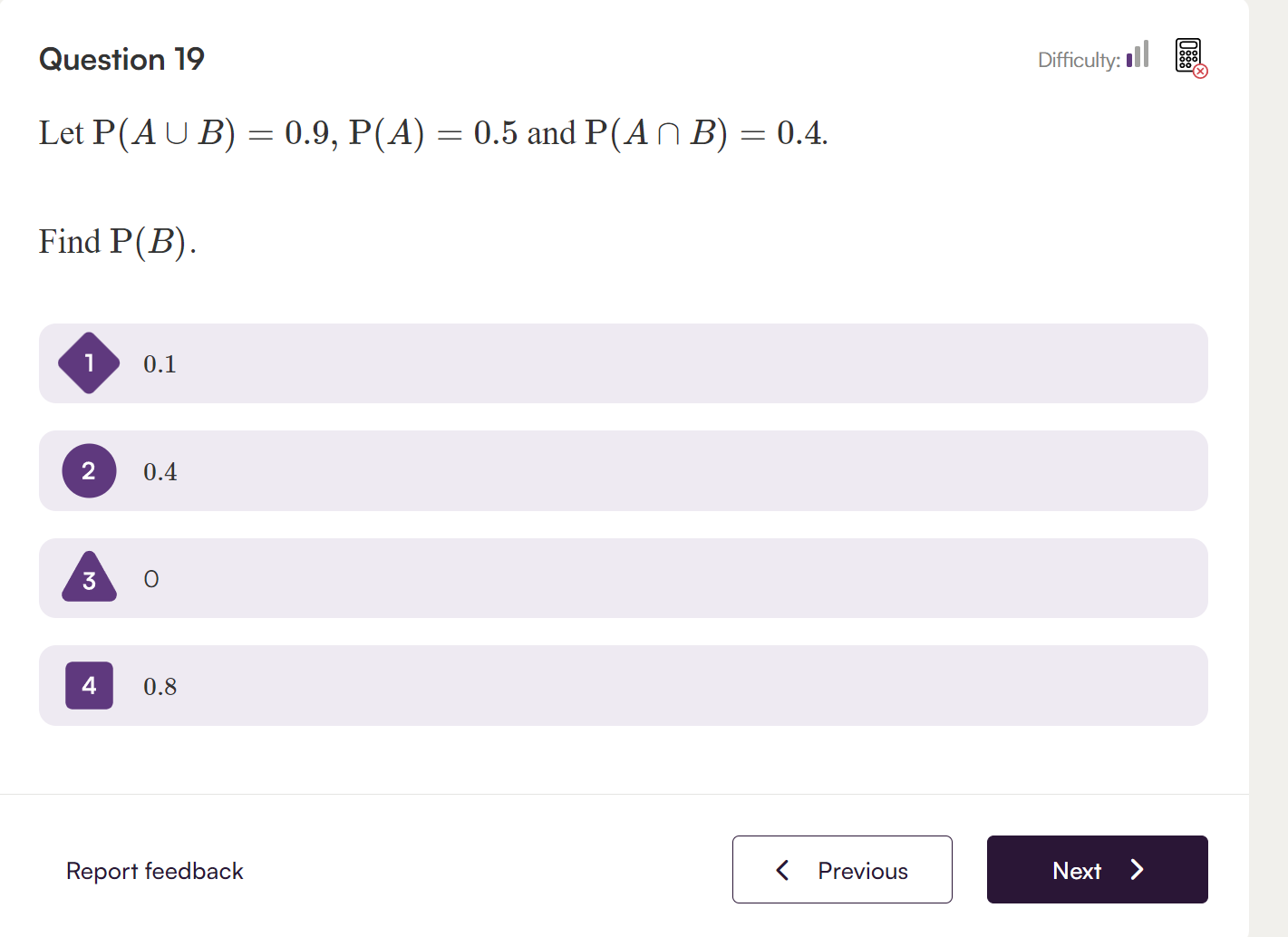 Solved Answer this question Question 19Difficulty: allLet | Chegg.com