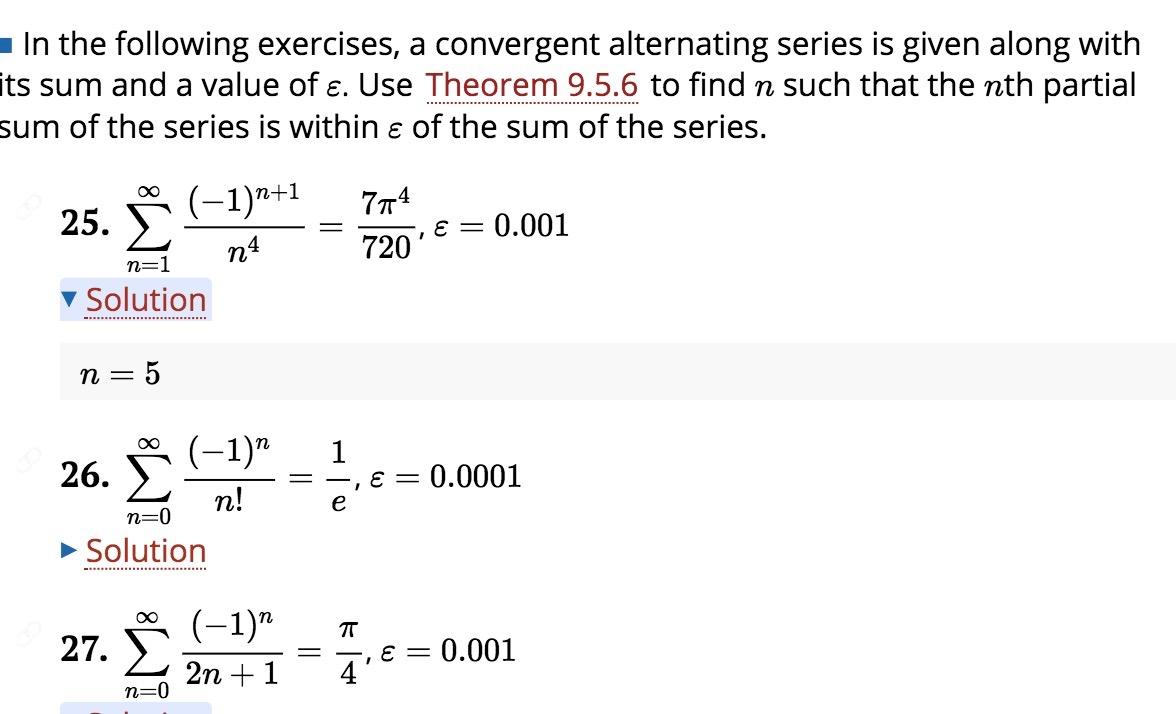 Solved - In the following exercises, a convergent | Chegg.com