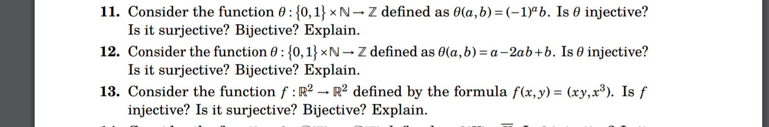 Solved 11. Consider the function 0 : {0,1} NZ defined as | Chegg.com