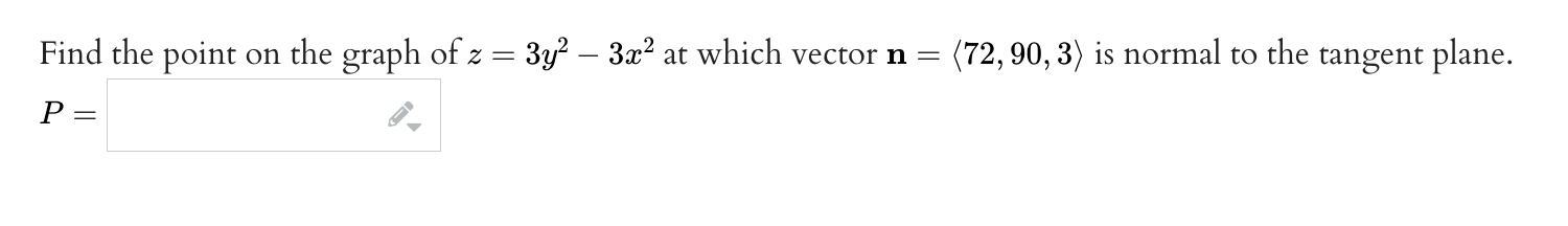 Solved Find the point on the graph of z=3y2−3x2 at which | Chegg.com