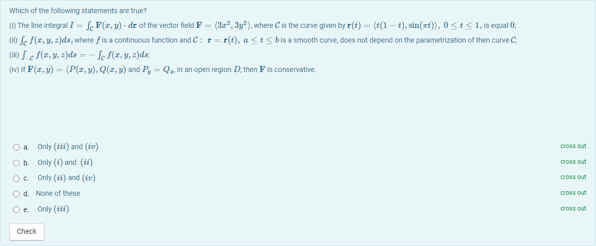 Solved hich of the following statements are true? The line | Chegg.com