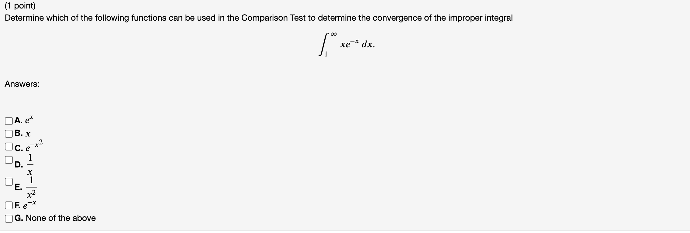 Solved 1 Point Determine Which Of The Following Functions