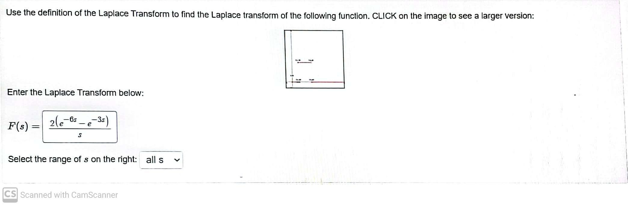 Solved Use the definition of the Laplace Transform to find | Chegg.com