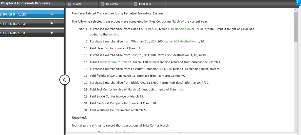 Solved Chapter 6 Homework Problems eBook Calculator Print | Chegg.com Solved Chapter 6 Homework Problems eBook Calculator Print | Chegg.com