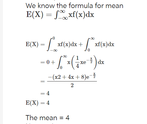 Solved find 1- FIND E (X) 2- FIND THE VARIANCE PLEASE | Chegg.com