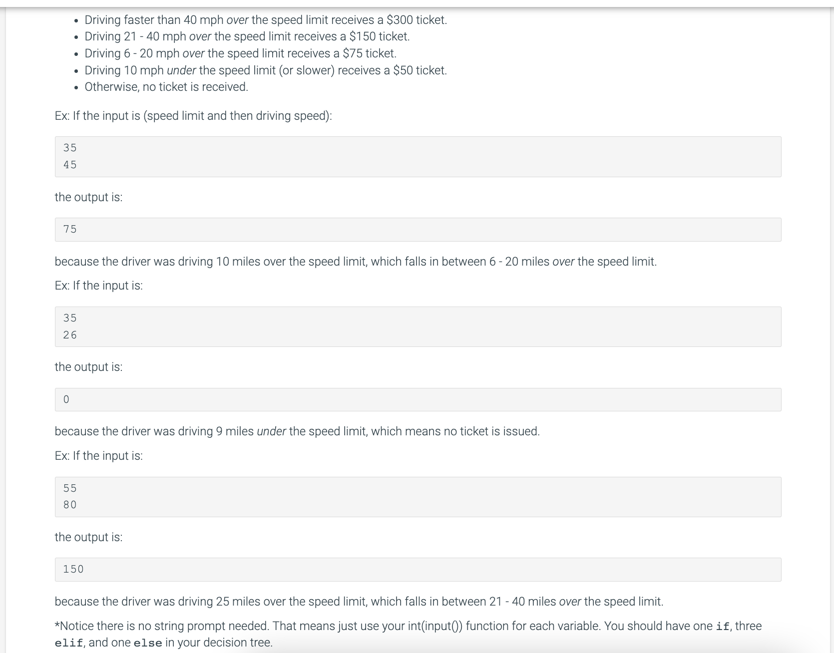 Solved - Driving faster than 40mph over the speed limit | Chegg.com