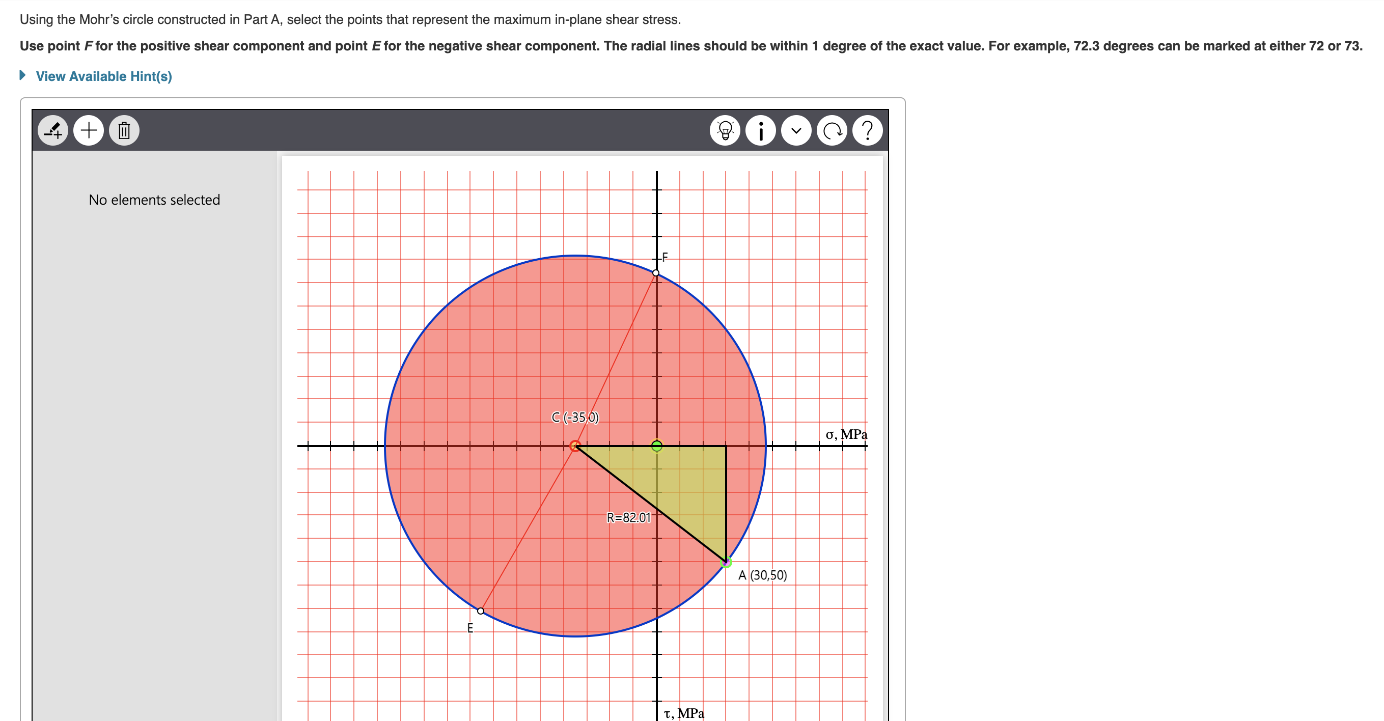 Solved Learning Goal: To use Mohr's circle to determine the | Chegg.com