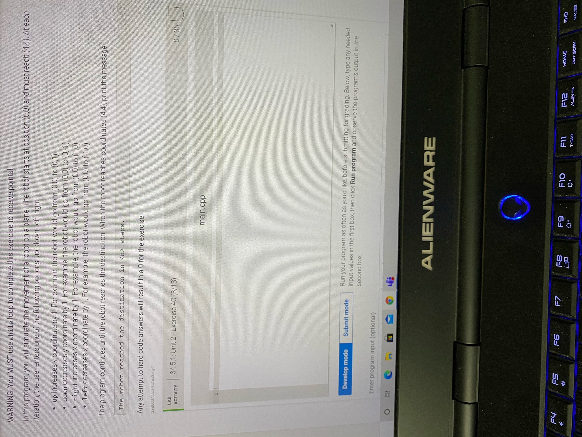Solved WARNING: You MUST use while loop to complete this | Chegg.com