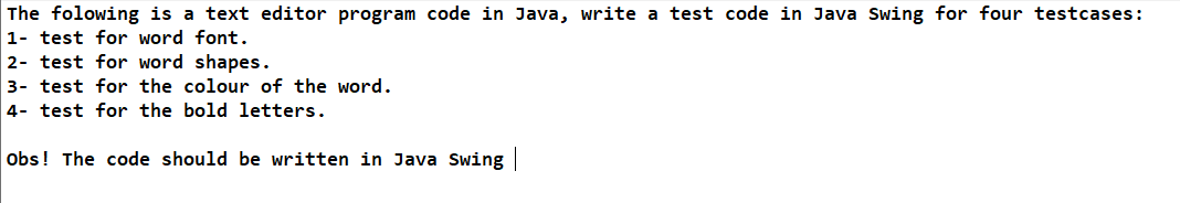 Solved The folowing is a text editor program code in Java, | Chegg.com
