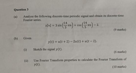 Solved (a) Analyse the following discrete-time periodic | Chegg.com