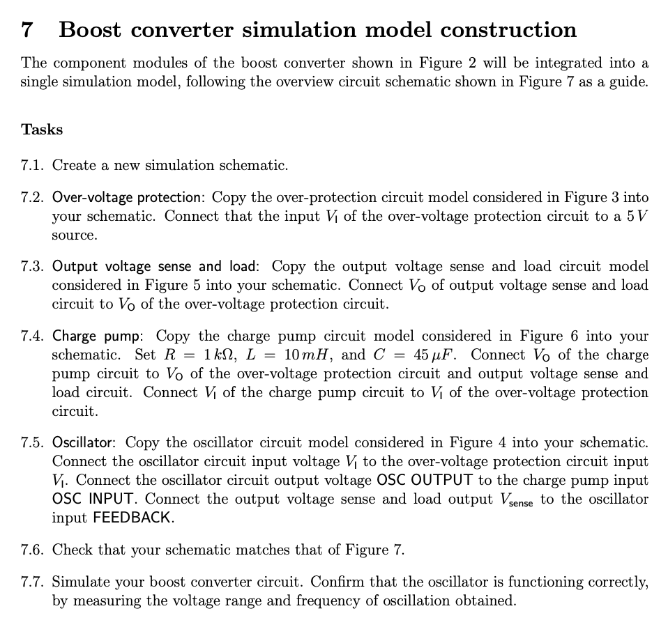 7 Boost converter simulation model construction The | Chegg.com