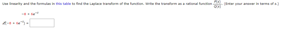 Solved Use linearity and the formulas in this table to find | Chegg.com