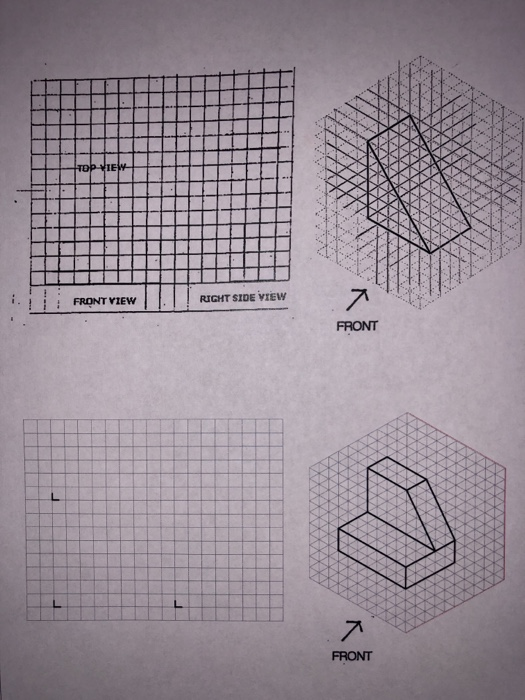 Solved Draw the three orthographic projection views of the | Chegg.com