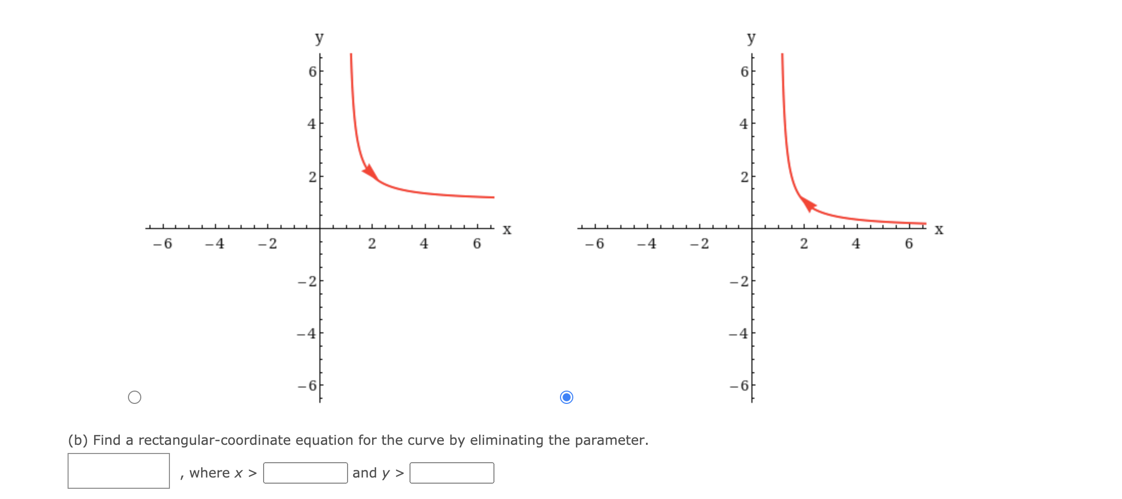 Solved A pair of parametric equations is given. x = tan(t), | Chegg.com