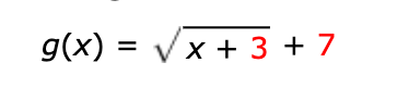 Solved (d) Use function notation to write g in terms | Chegg.com
