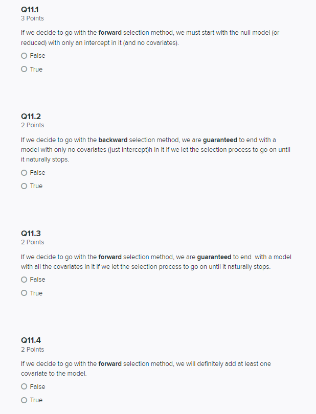 Solved Q11.1 3 Points If we decide to go with the forward | Chegg.com
