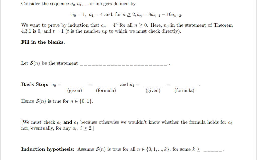 Solved Consider the sequence do, 21, ... of integers defined | Chegg.com