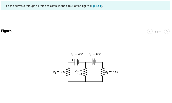 Solved A Find The Current Through Resistor R1 B Find The