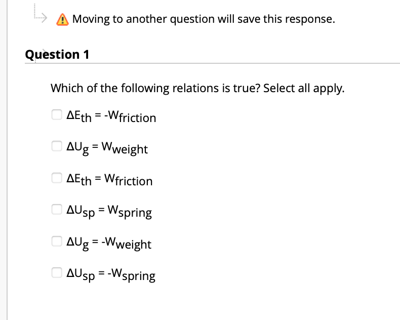 Solved Question 1Which of the following relations is true? | Chegg.com