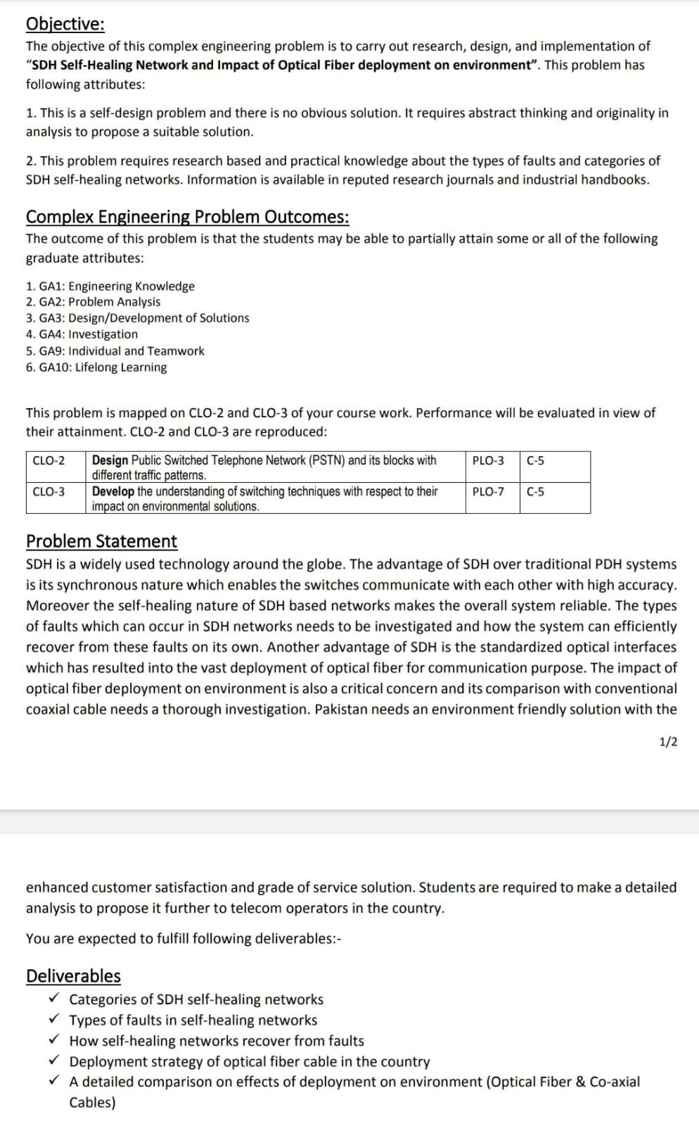 Objective: The objective of this complex engineering | Chegg.com