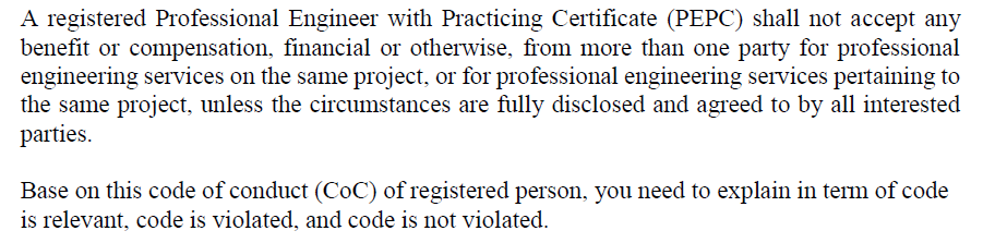Solved A registered Professional Engineer with Practicing | Chegg.com