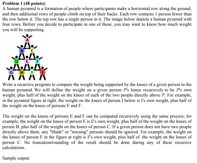 Solved C Language. Recursion. No Global Vars. Recursive. C | Chegg.com