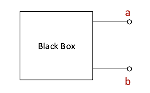 Solved A linear circuit in a black box with two terminals (a | Chegg.com