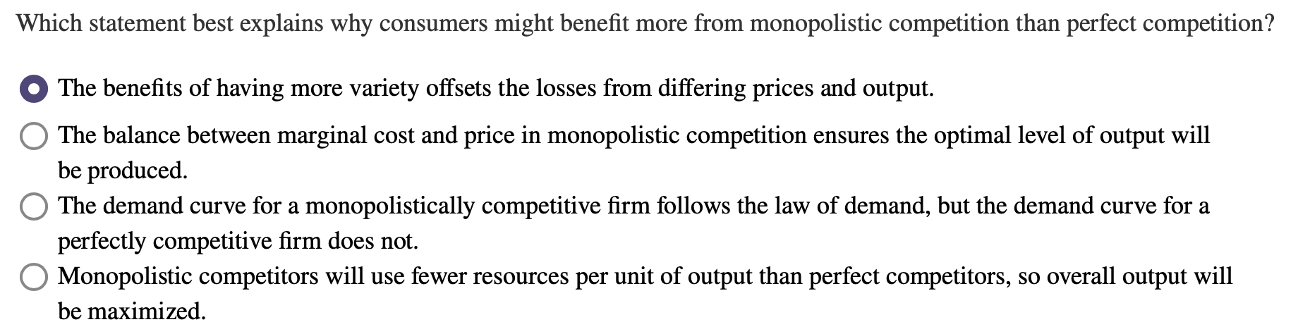 Solved Which statement best explains why consumers might | Chegg.com