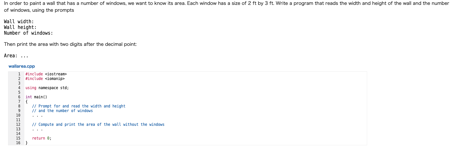 Solved In order to paint a wall that has a number of | Chegg.com