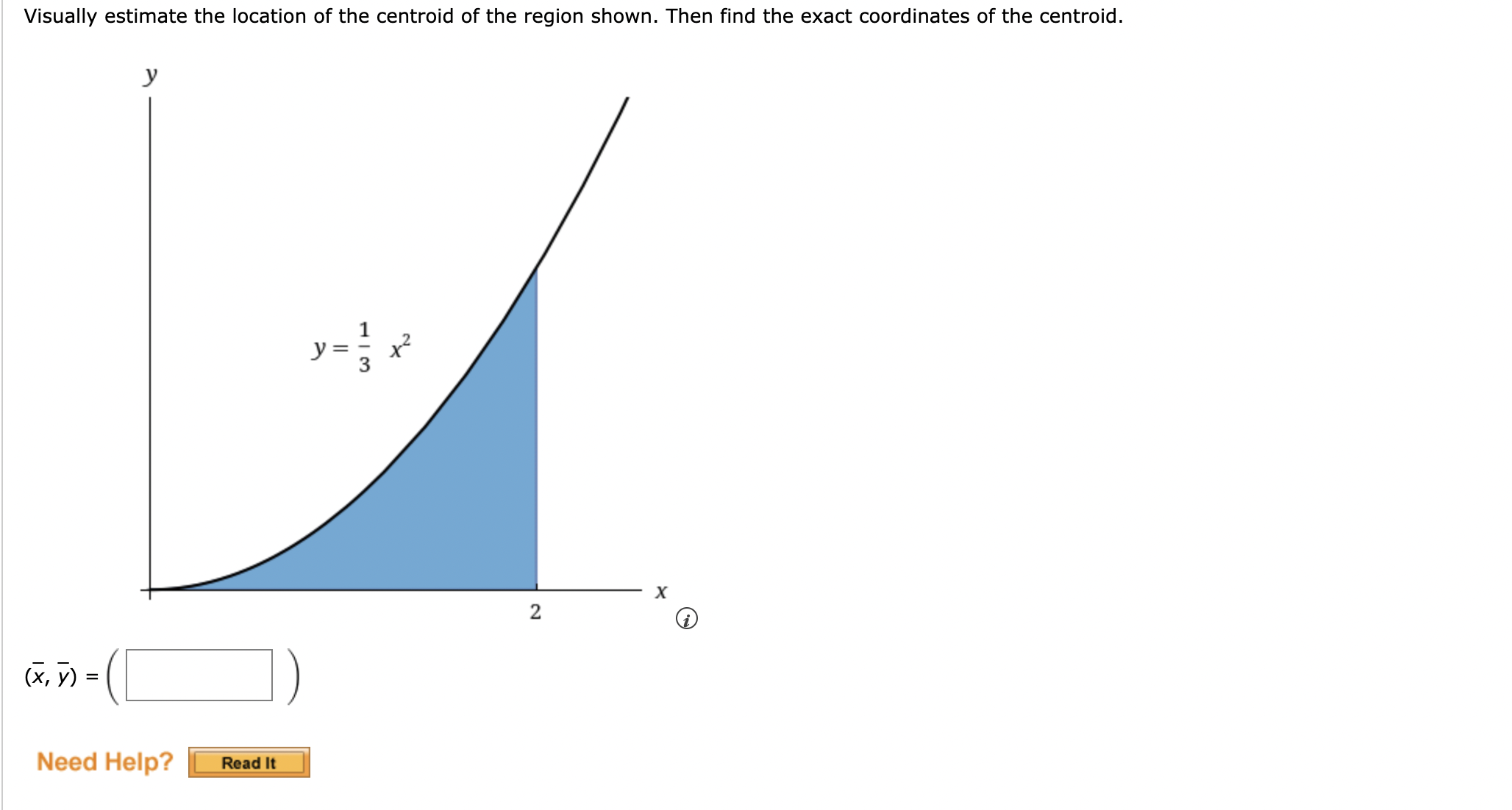 Solved Visually estimate the location of ﻿the centroid of | Chegg.com