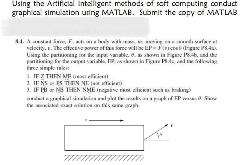 Solved Using the Artificial Intelligent methods of soft | Chegg.com